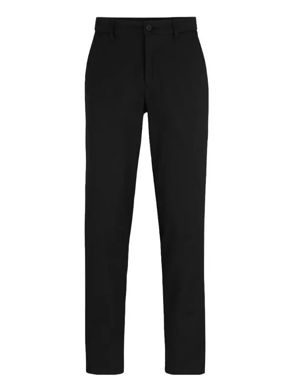 Hugo Boss Regular-fit Water-repellent Trousers - Black