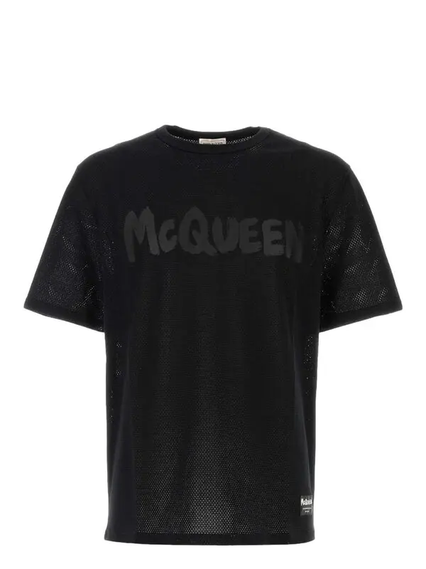 Alexander McQueen Logo Printed Crewneck T-shirt - Black
