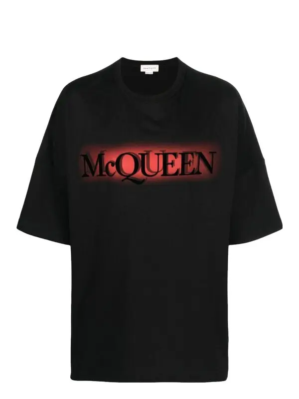 Alexander McQueen Logo Printed Crewneck T-shirt - Black