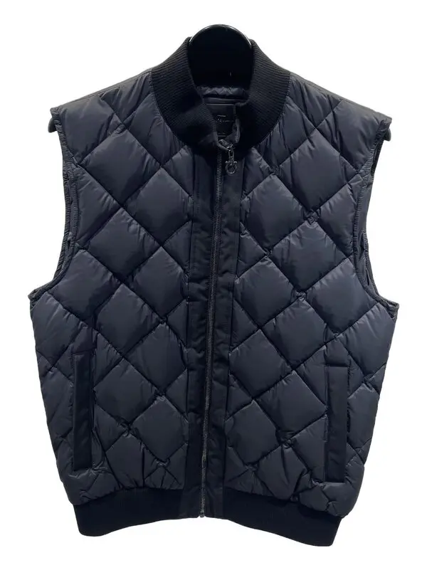 FERRAGAMO Quilted Cotton Vest - Black