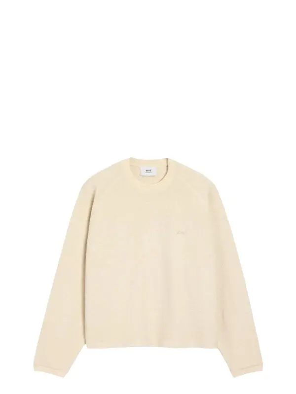 Ami Embroidered Sweatshirt - Nude