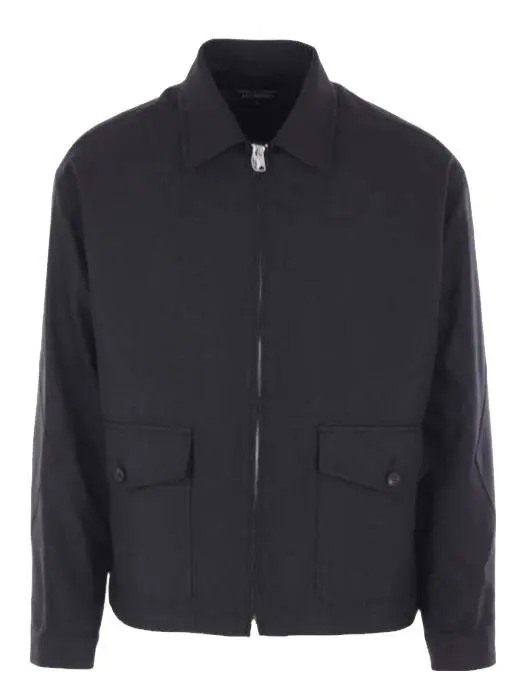 Comme Des Garçons Long-sleeved Zip-up Jacket - Black