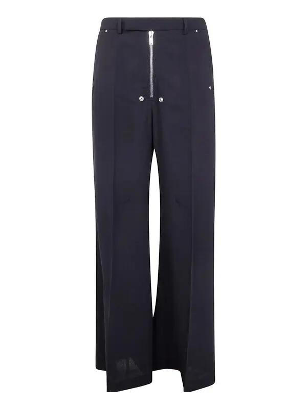 Rick Owens Belas Zip-front Wide-leg Trousers - Black