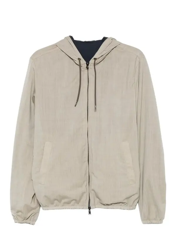 Herno Reversible Zip-up Hooded Jacket - Chantilly
