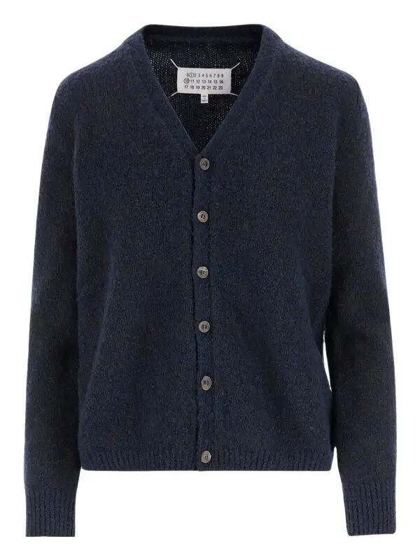 MAISON MARGIELA V-neck Buttoned Cardigan - Black