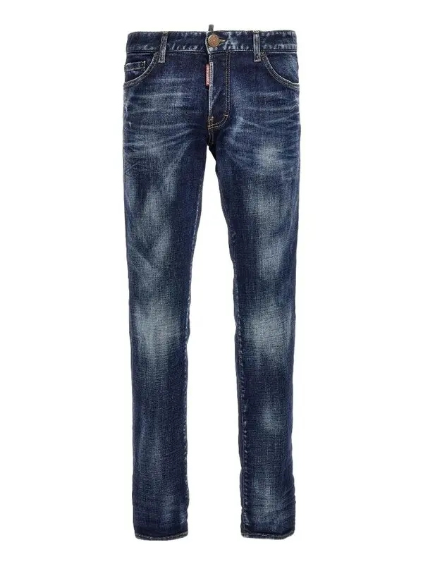 Dsquared2 Flag Patch Slim-cut Jeans - Blue