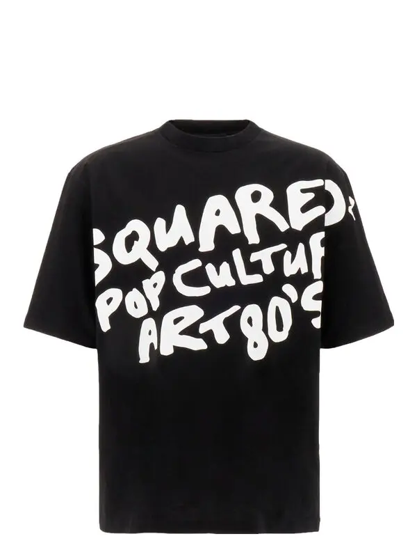 Dsquared2 Slogan-printed Crewneck T-shirt - Black