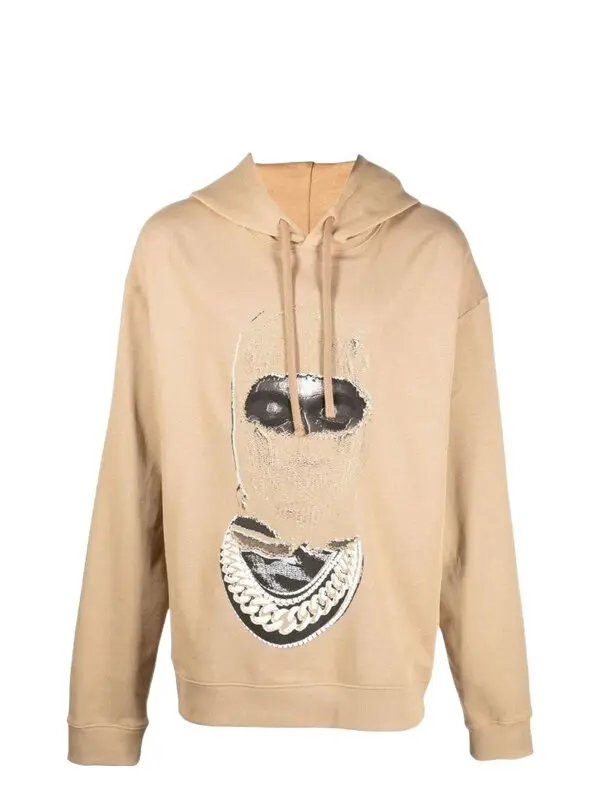 IH NOM UH NIT Graphic Print Hoodie - Beige