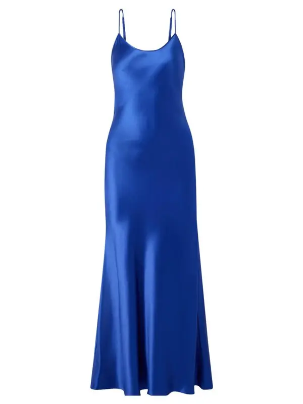 Gabriela Hearst Slip Dress - Cobalt Blue