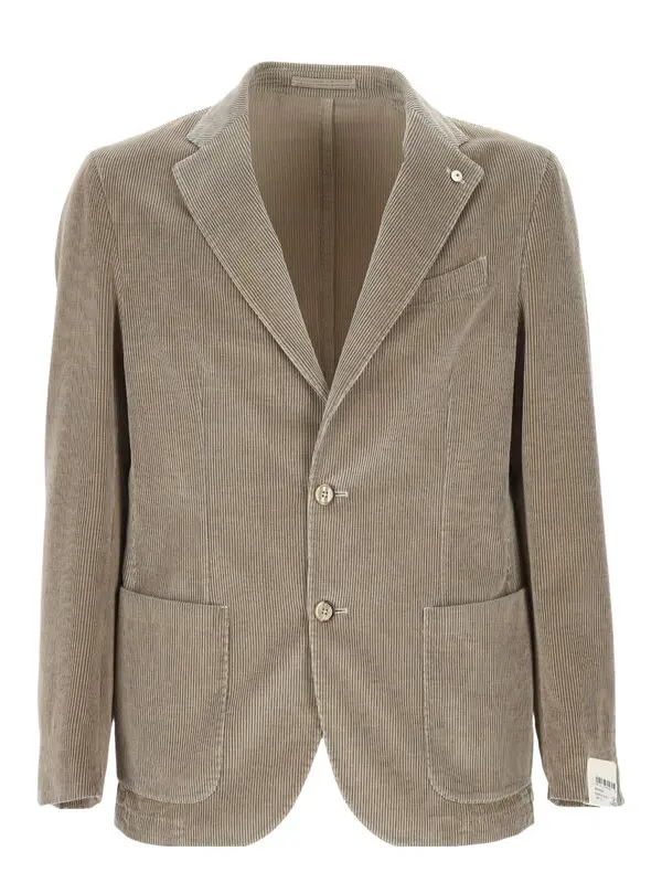 L.B.M. 1911 Pinstriped Two-button Blazer - Nude