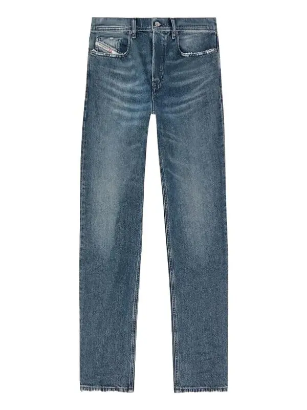 DIESEL® 2023 D-definitive 007y7 Distressed Jeans - Mid-blue