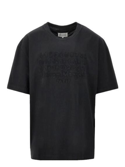 MAISON MARGIELA Numbers-motif Crewneck T-shirt - Black