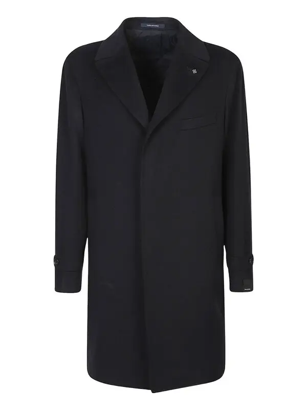 Tagliatore Buttoned Coat - Black