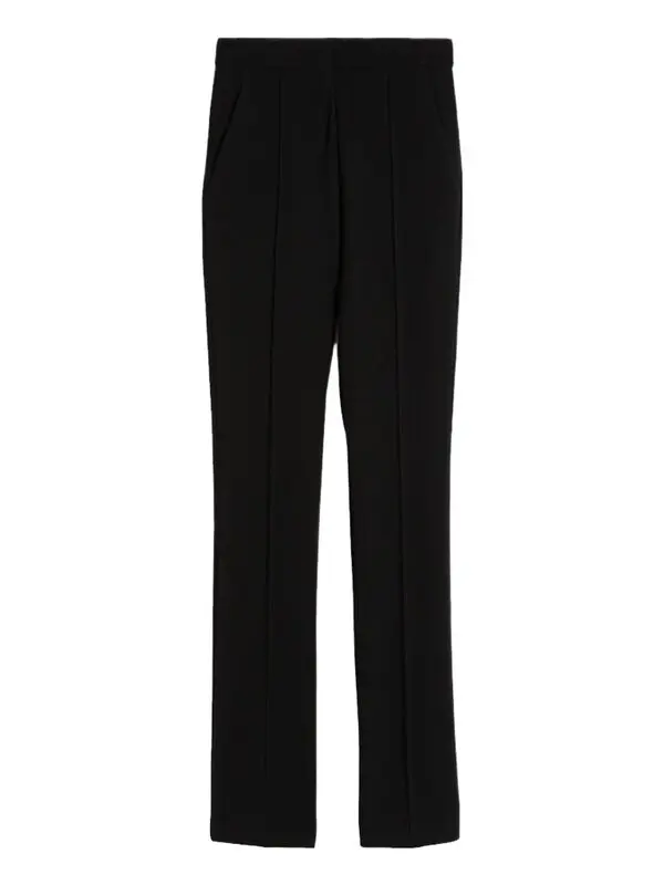 Max Mara Pressed-crease Tailored Trousers - Black
