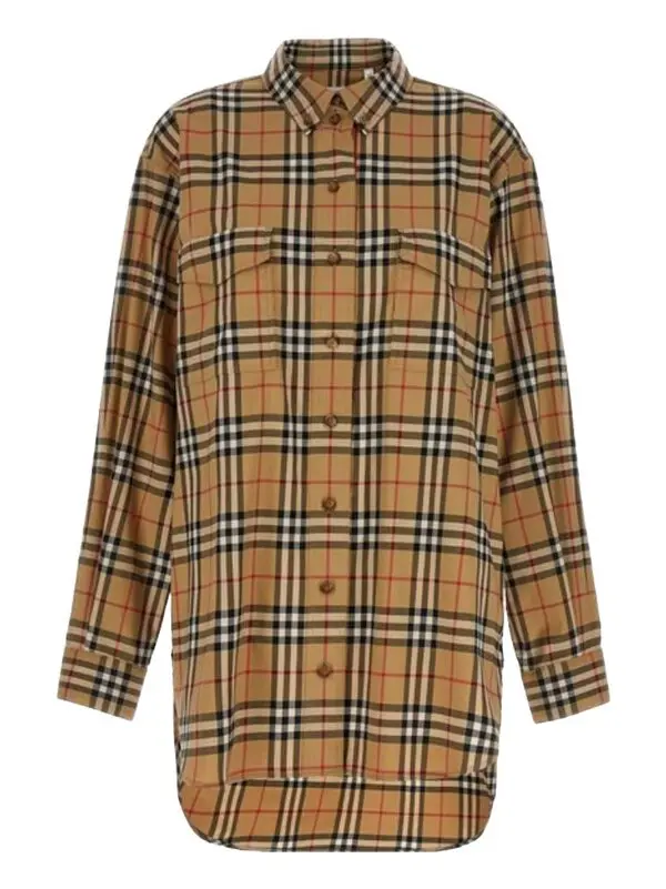 Burberry Checked Long-sleeve Shirt - No