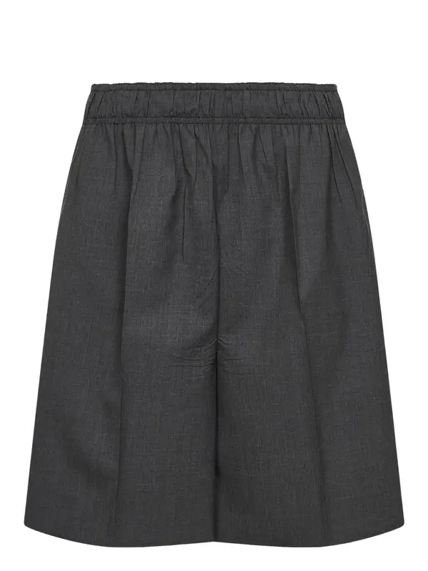 Prada Elasticated Waistband Shorts With Flap Pockets - Slate Grey