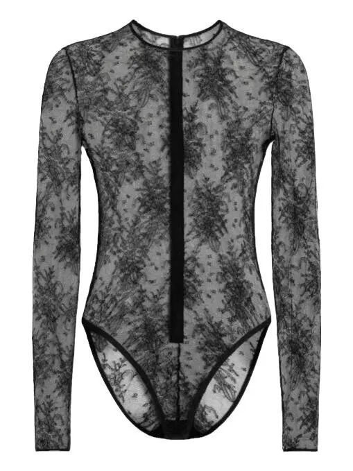 Dolce & Gabbana Chantilly Lace Bodysuit - Black