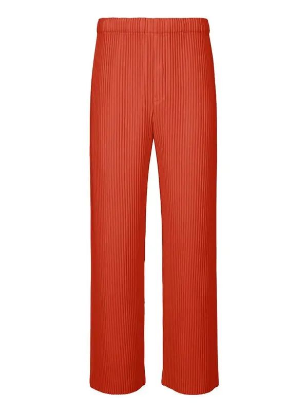 Issey Miyake Homme Plissé Monthly Colors September Pleated Trousers - Jasper Red
