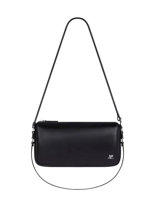 COURREGES Small Baguette Shoulder Bag - Black