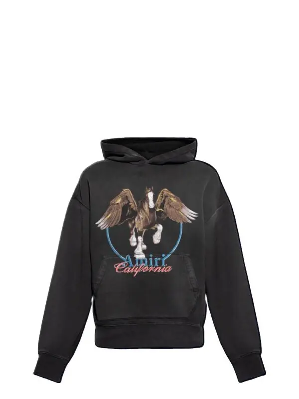 Amiri Pegasus Graphic Hoodie - Black