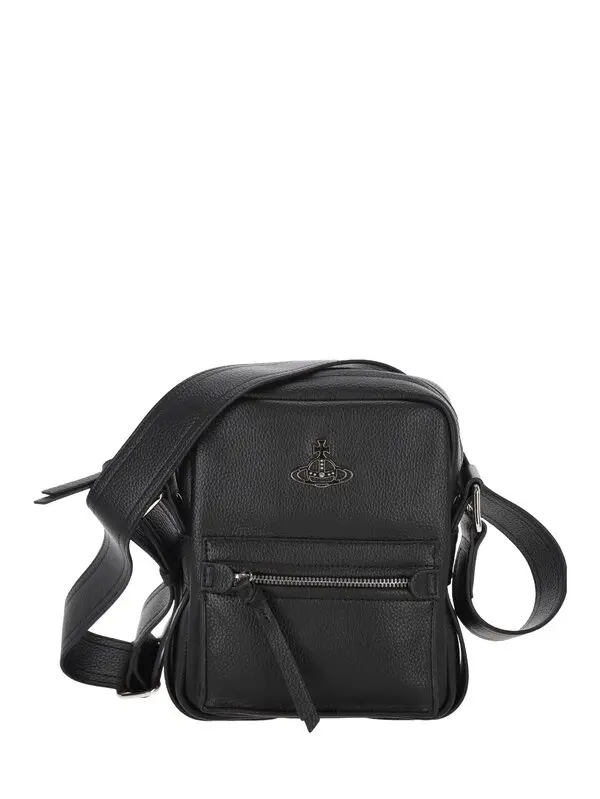 VIVIENNE WESTWOOD Logo-plaque Messenger Bag - Black