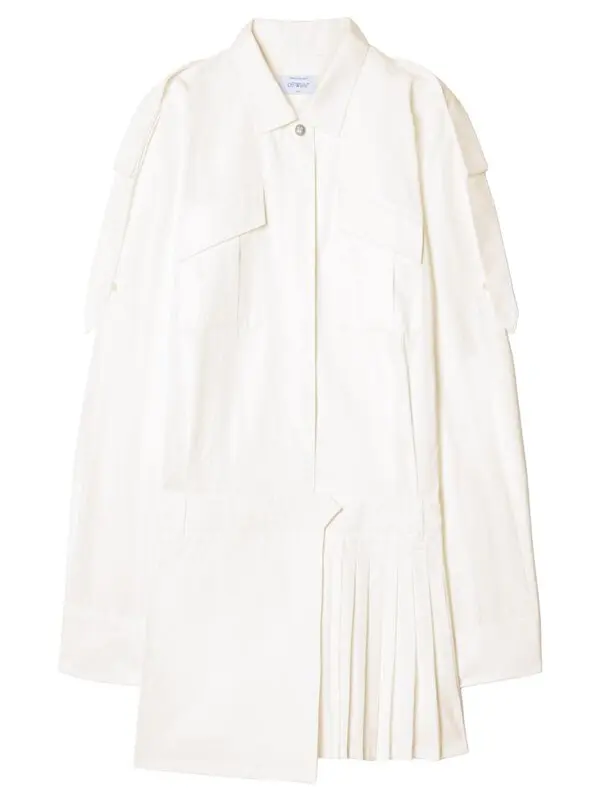 Off-White Savana Poplin Mini Dress - White