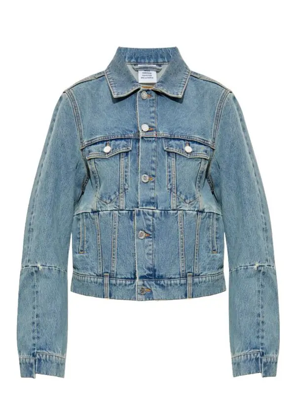 Vetements Panelled Denim Jacket - Blue