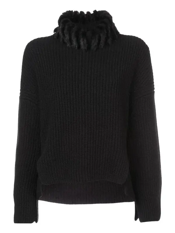 Fendi High Neck Sweater - Black