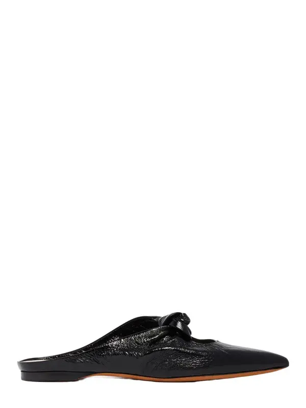 Khaite The Rowan Flat Mules - Black
