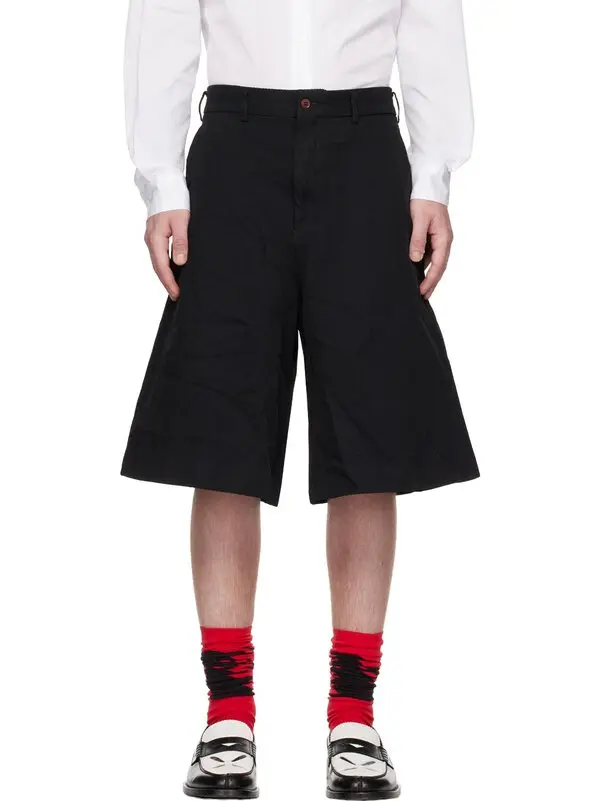 Comme Des Garçons Logo Shorts - Black