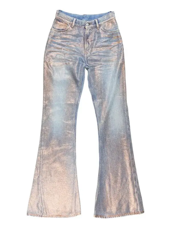 Acne Studios Fitted Glitter Jeans - Gray