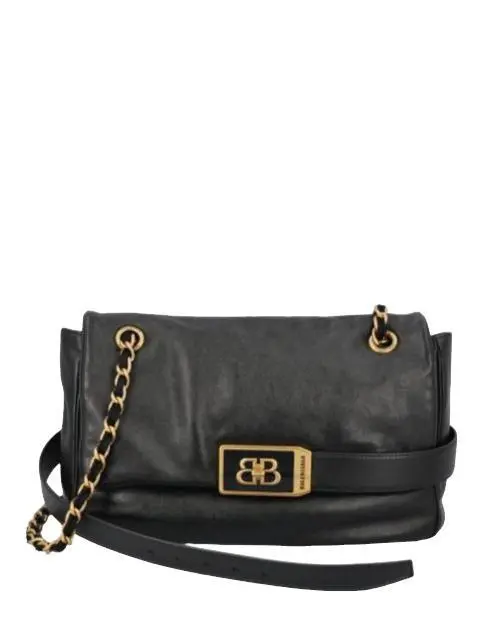 Balenciaga Modu Flap Medium Tote Bag - Black