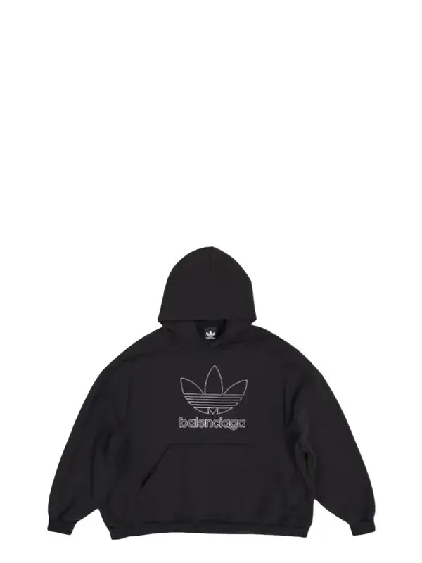 Balenciaga Adidas Large Fit Hoodie - Black/white