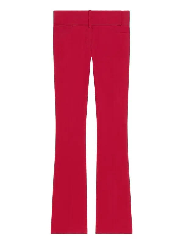 COURREGES Bootcut Trousers With Embroidered Logo - Red