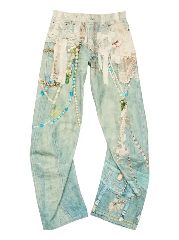 Acne Studios Relaxed Fit Distressed Jeans - No