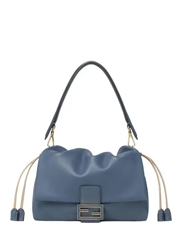 Fendi Mamma Baguette Medium Crossbody Bag - Blue