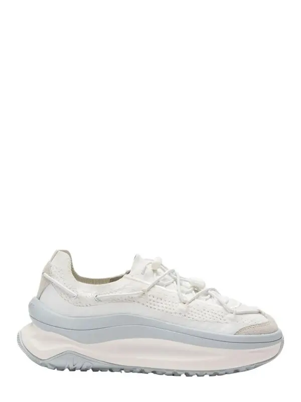 Moon Boot Lace-up Knit Sneakers - White