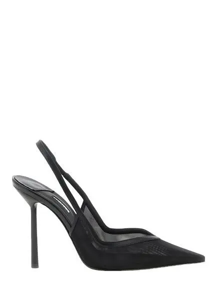 LE SILLA Vivienne Pointed-toe Slingback Pumps - Black