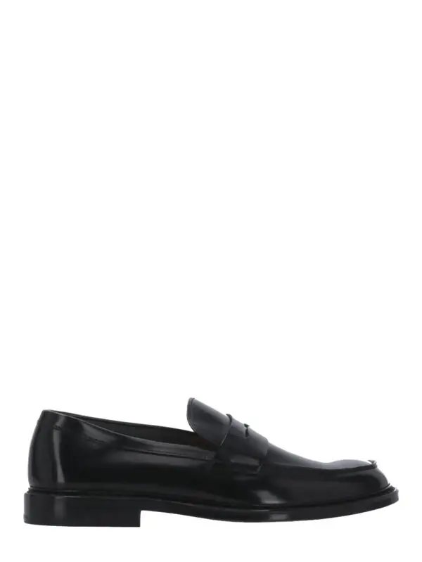 DOUCAL'S Classic Penny Loafers - Black