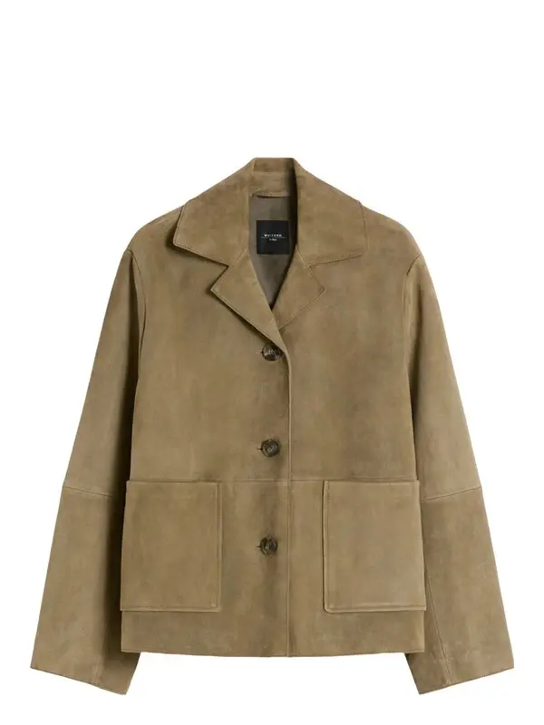 Max Mara Suede Pocket Jacket - Mud Color