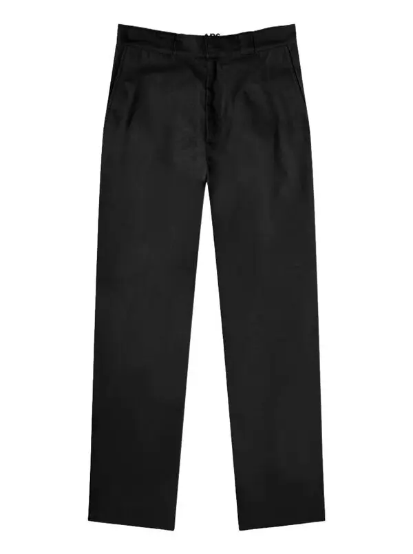 Givenchy Logo Patch Straight-leg Trousers - Black