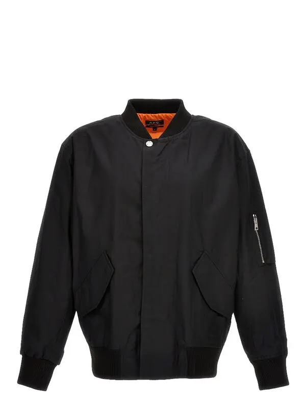 A.p.c. Hamilton Bomber Jacket - Black