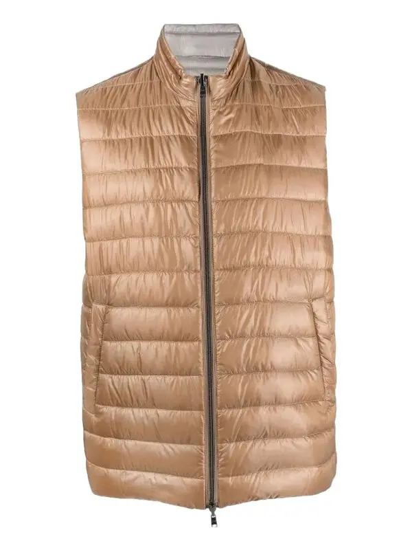 Herno Quilted Down Gilet - Nude