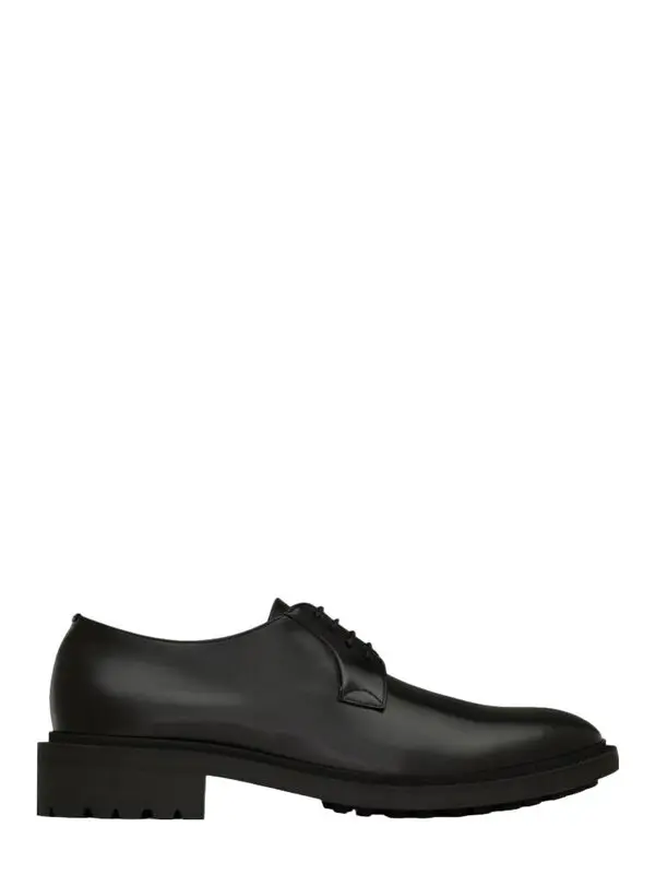 Saint Laurent Antoine Round Toe Lace-up - Black
