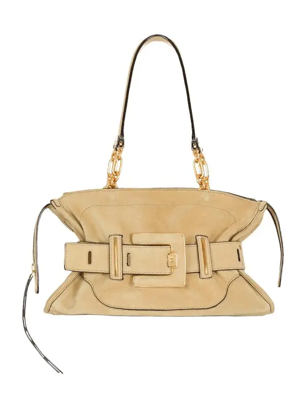 Balmain Anthem Shoulder Bag - Beige