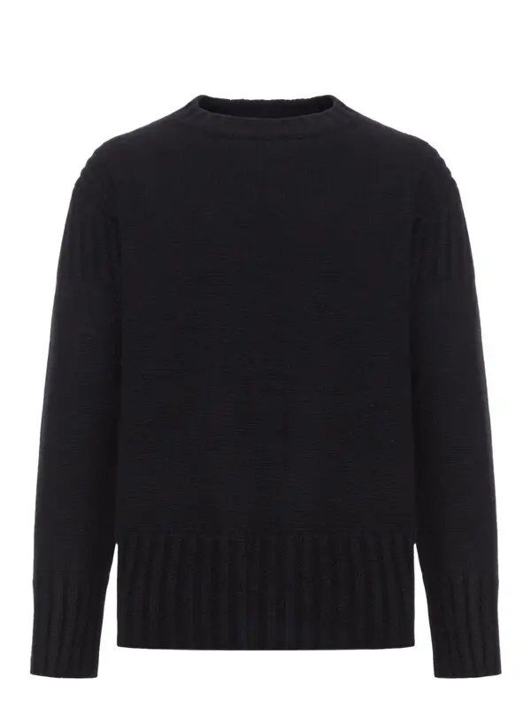JIL SANDER Ribbed-cuff Cashmere Sweater - Black