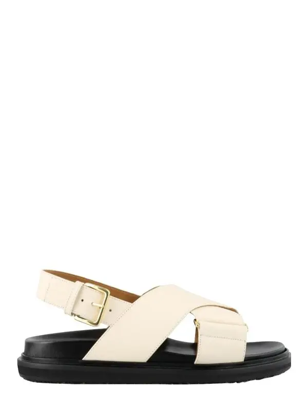 Marni Criss-cross Fussbett Sandals - Nude