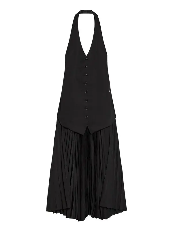 Helmut Lang Halter Vest Dress - Black