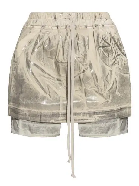 Rick Owens Metallic Layered Mini Skirt - Nude