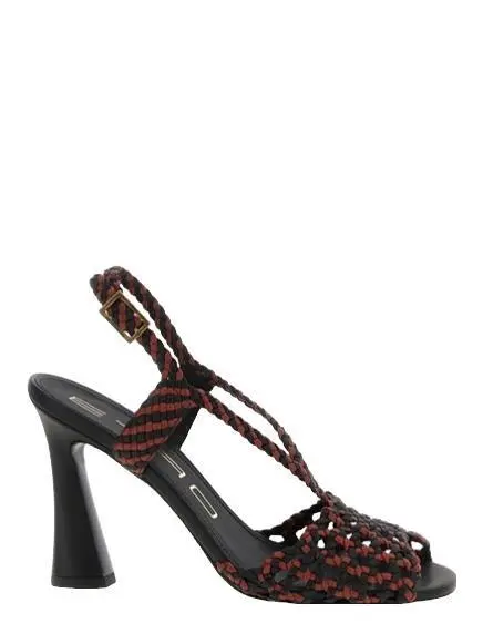 Etro Woven Leather Sandals - Black